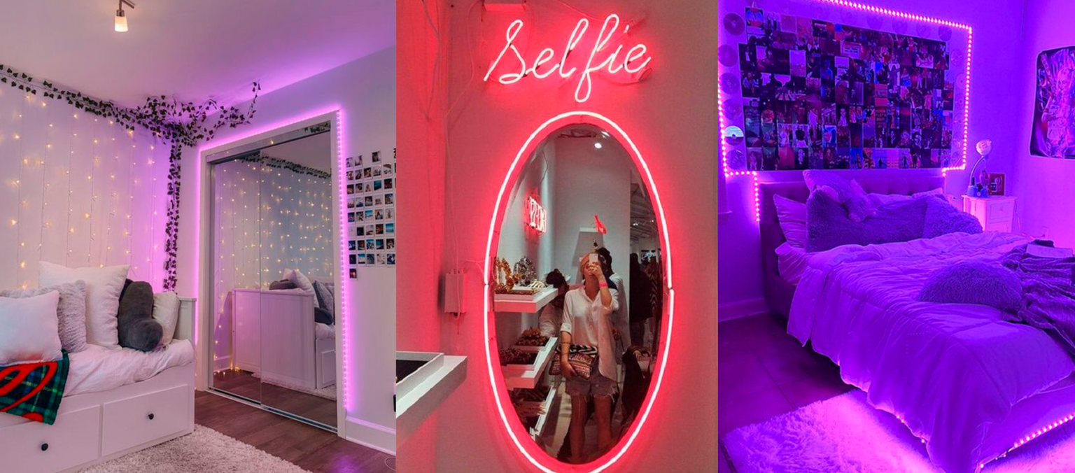 Como fazer a decoração de quarto estilo neon - Tô Decorando